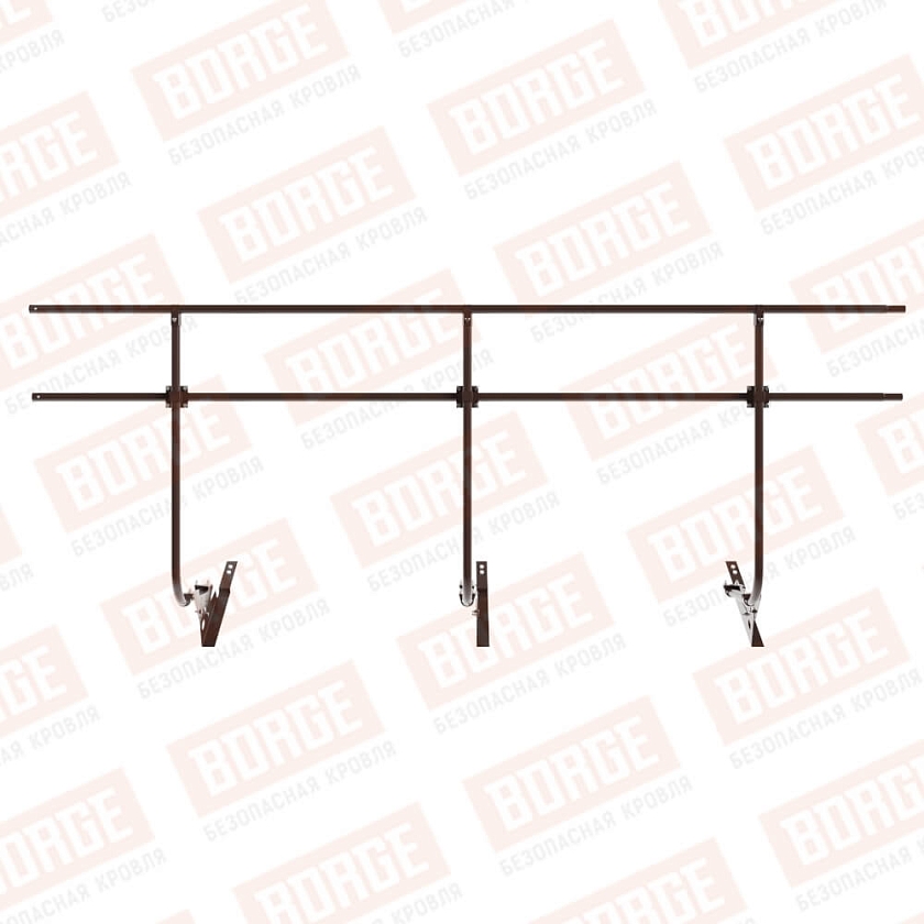 Ограждение кровельное BORGE H-120см, 3м, для композитной черепицы ...